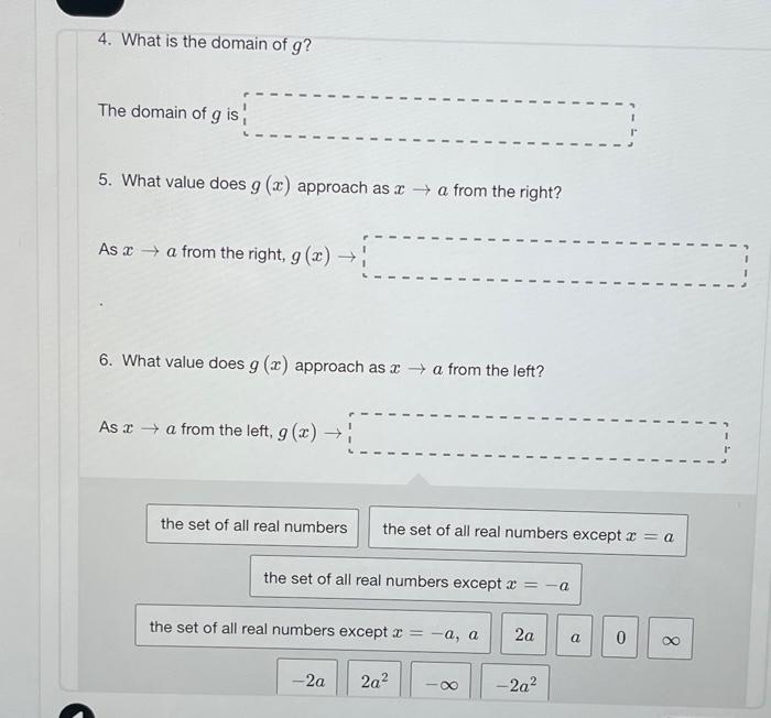 Solved Given f(x)=x−ax2−a2 and g(x)=x−ax2+a2, where a is a | Chegg.com