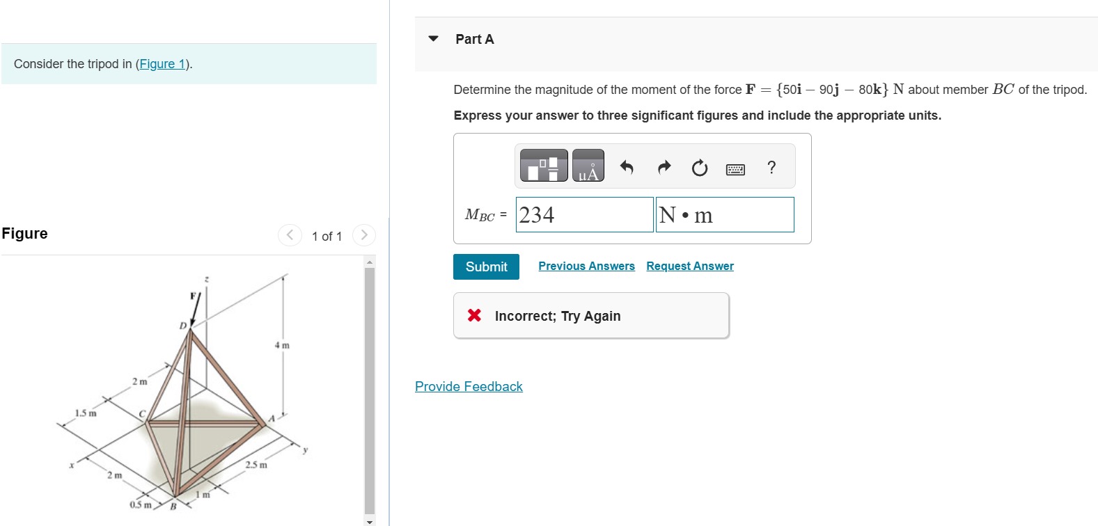 Solved Part AConsider the tripod in (Figure | Chegg.com