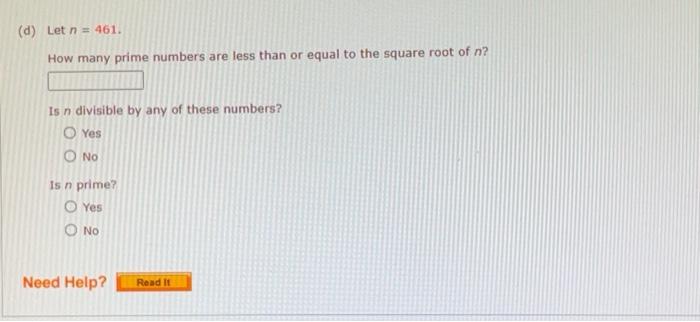 Solved Use The Test For Primality To Determine Whether The 4917