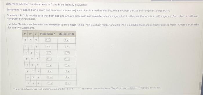 Solved Determine whether the statements in A and B are | Chegg.com