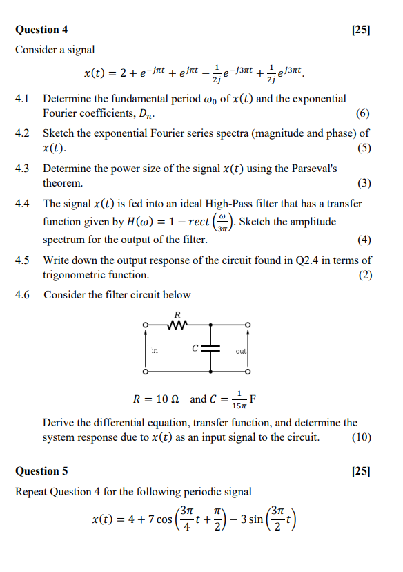 Solved Question 4Consider a | Chegg.com