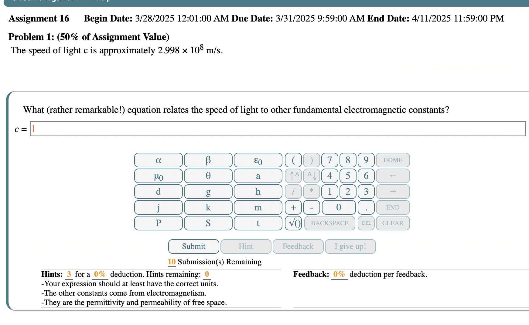 Assignment 16 ﻿Begin Date: 3/28/2025 12:01:00 ﻿AM Due | Chegg.com