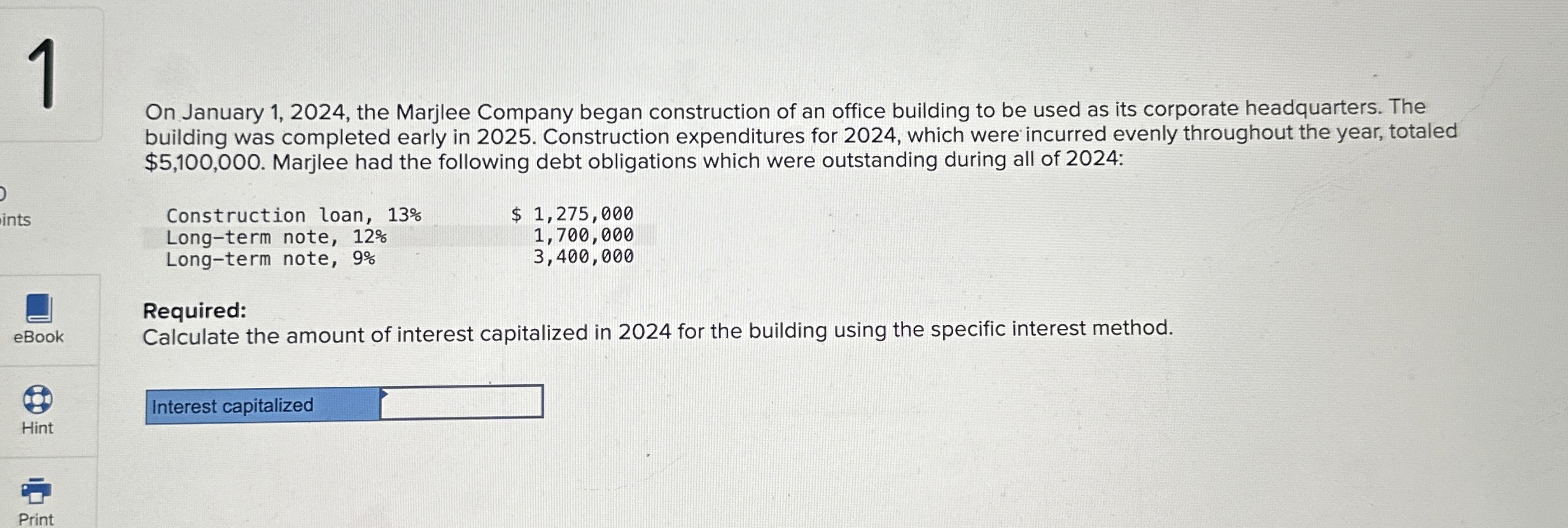 Solved 1On January 1, 2024, ﻿the Marjlee Company began | Chegg.com