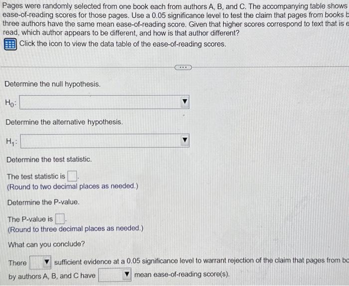 Solved Pages were randomly selected from one book each from | Chegg.com