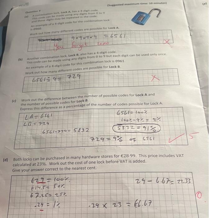 Solved Work out how many different codes are possible for | Chegg.com