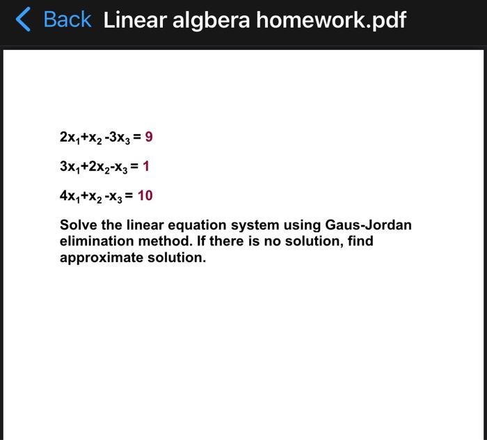 Solved Back Linear algbera homework.pdf | Chegg.com