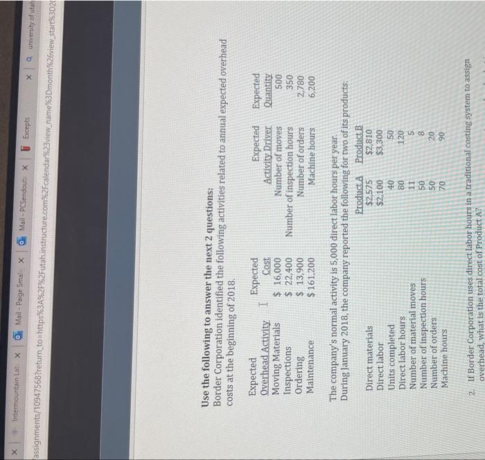 Solved Use the following to answer the next 2 questions: | Chegg.com