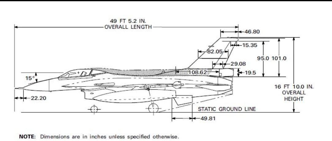 Solved How do I design Vertical Stabilizer of F16 Fighting | Chegg.com