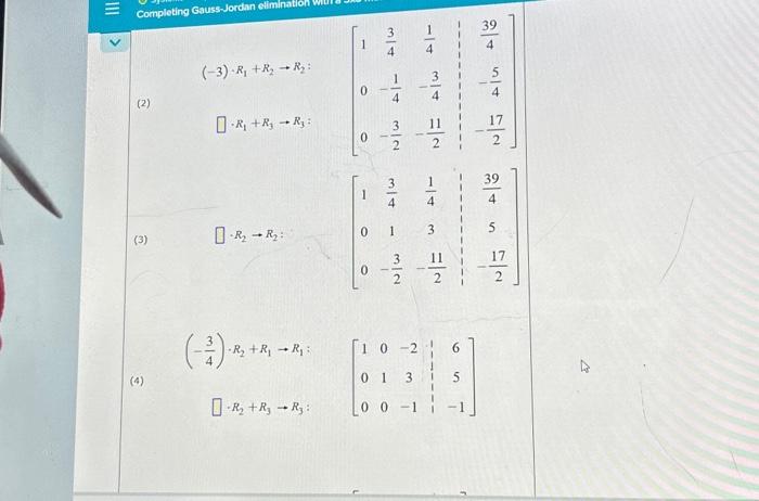 Solved Consider the following system of linear equations. | Chegg.com