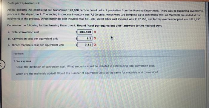 Solved Amon Products inc, completed and transferred 120,000 | Chegg.com