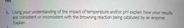 Solved i was expiermenting an avocado, and the oxidation | Chegg.com