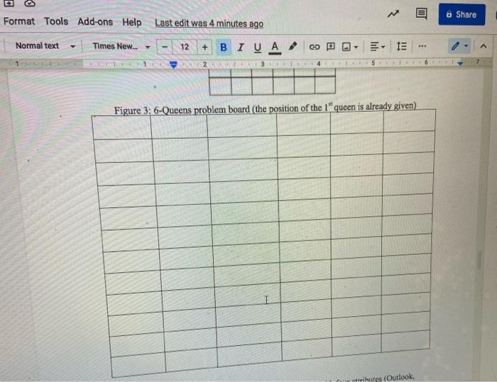 Solved Question 4 (2 pts): The goal of the 6-Queens problem | Chegg.com