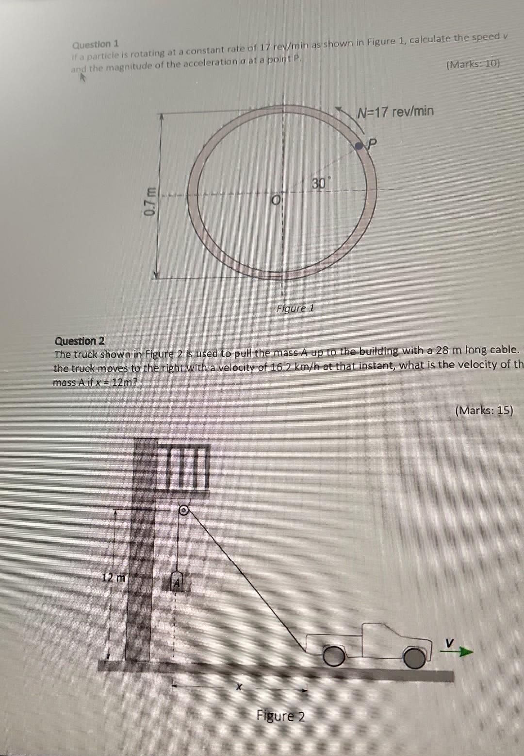 Solved Question 1 Question 1 a particle is rotating at a | Chegg.com