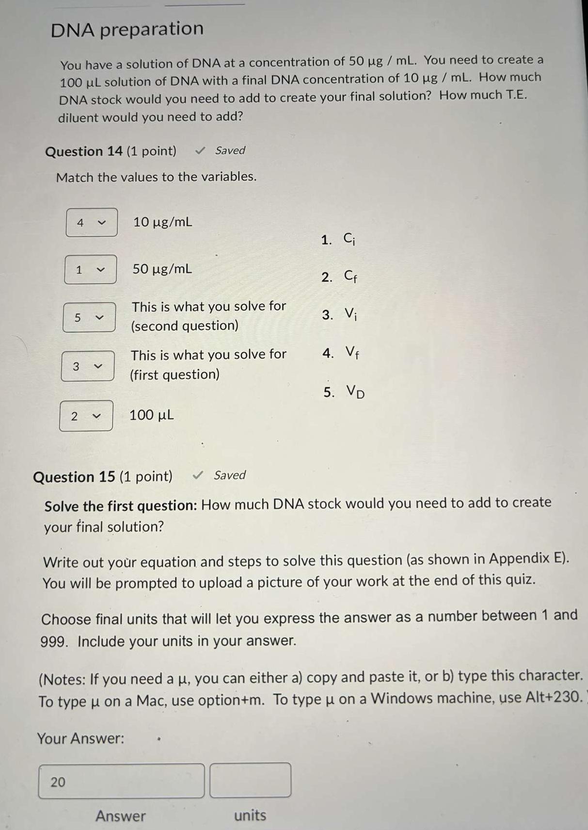 Solved DNA preparationYou have a solution of DNA at a | Chegg.com