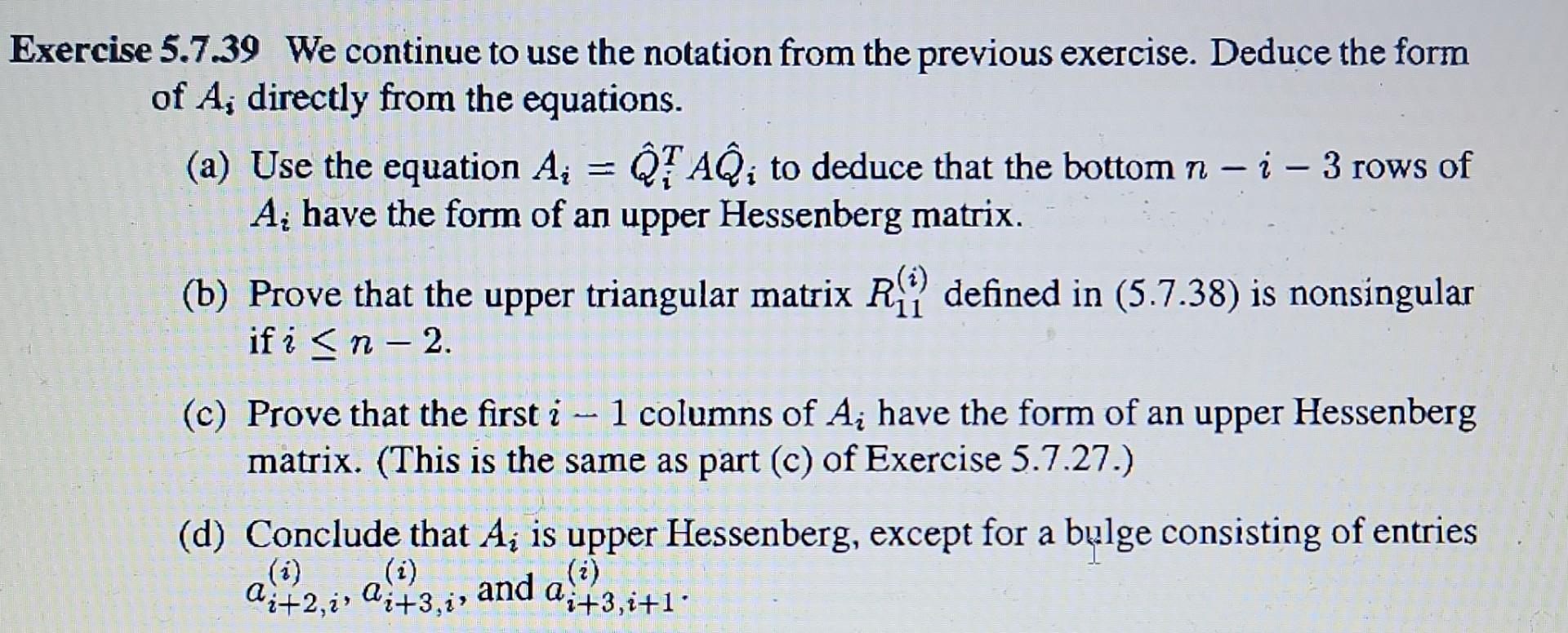 xercise 5.7.39 We continue to use the notation from | Chegg.com