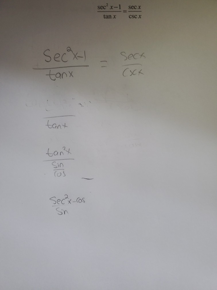 Solved secx-1 tan x sec x cScx - Secx- tanx Sect (SCA tant | Chegg.com Solved secx-1 tan x sec x cScx - Secx- tanx Sect (SCA tant | Chegg.com