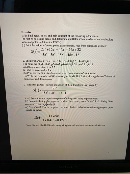 Solved Z-TRANSFORM Objective: In the case of LTI discrete | Chegg.com