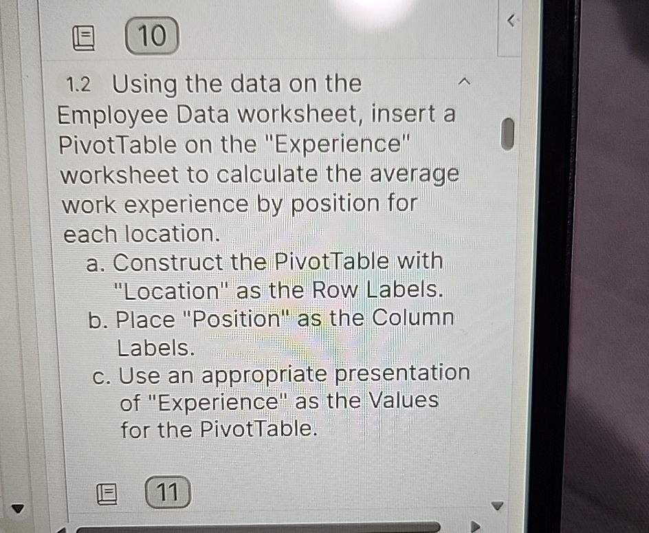 Solved 12 ﻿using The Data On The Employee Data Worksheet 4489