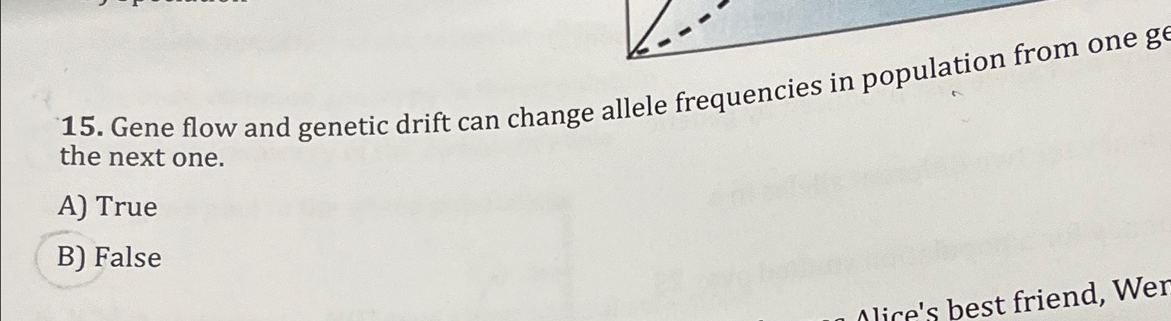 Solved Gene flow and genetic drift can change allele | Chegg.com