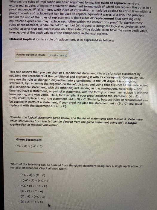 Solved 1. Rules of Replacement - Transposition (Trans) | Chegg.com