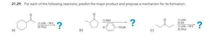 Solved 21.29 For each of the following reactions, predict | Chegg.com