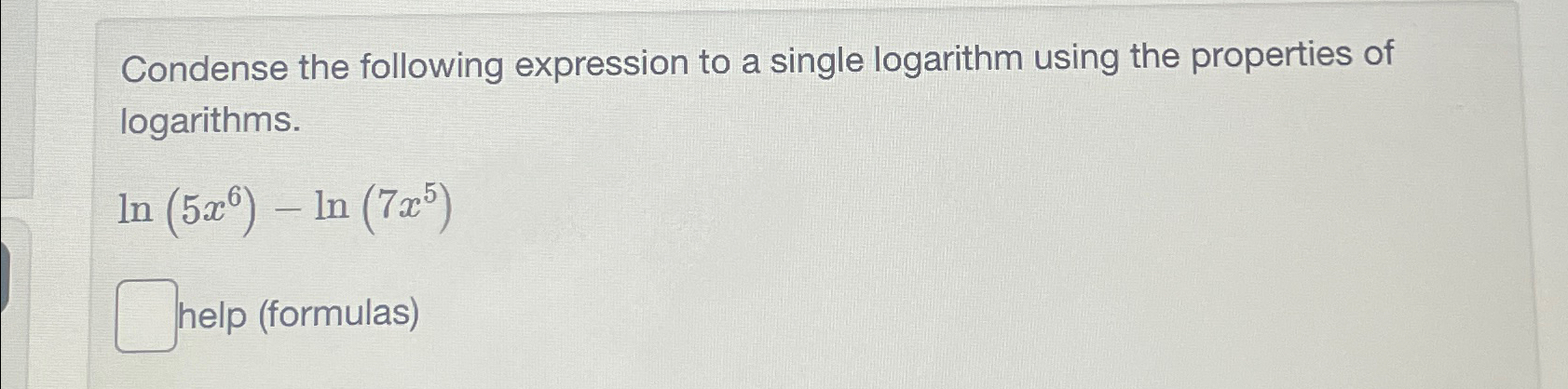 Solved Condense the following expression to a single | Chegg.com