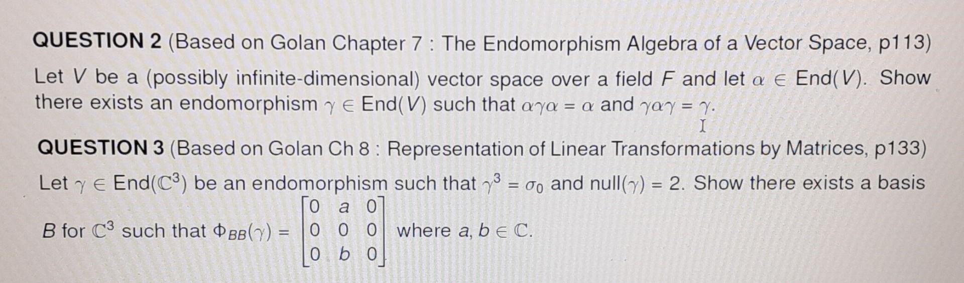 Solved QUESTION 2 (Based on Golan Chapter 7 : The | Chegg.com