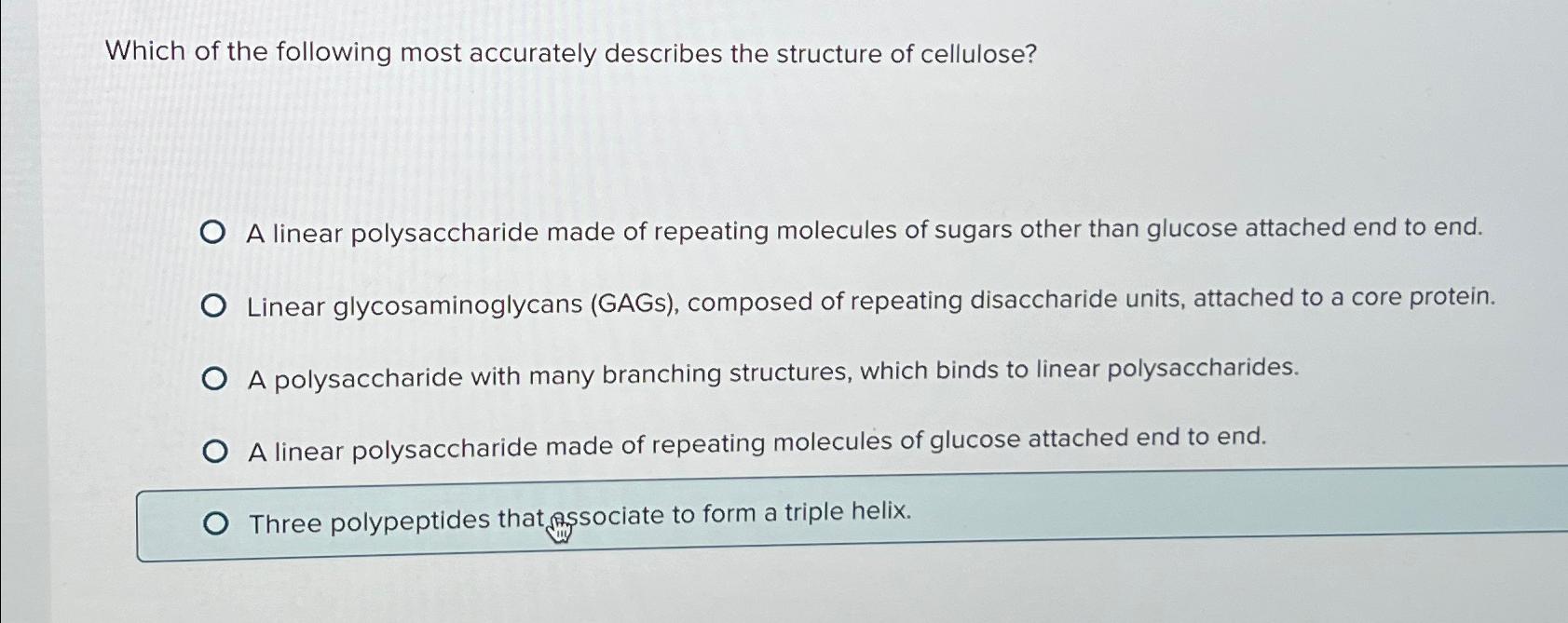 Solved Which of the following most accurately describes the | Chegg.com