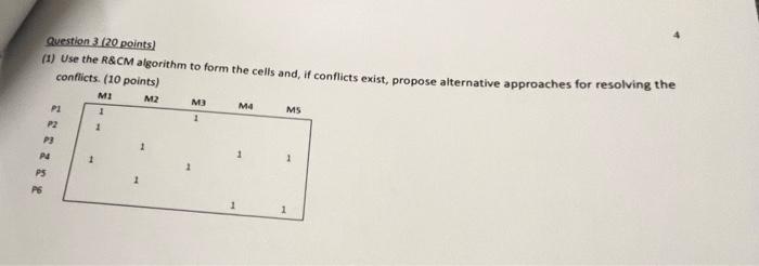Solved Question 3 (20 points) (1) Use the R\&CM algorithm to | Chegg.com