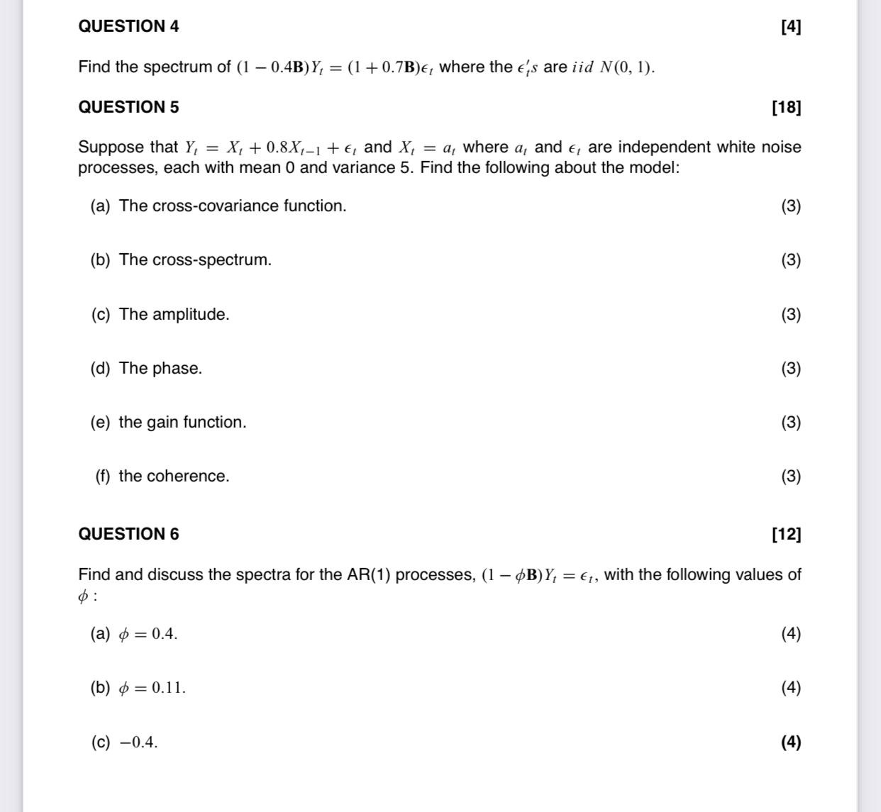 Solved QUESTION 4[4]Find the spectrum of | Chegg.com
