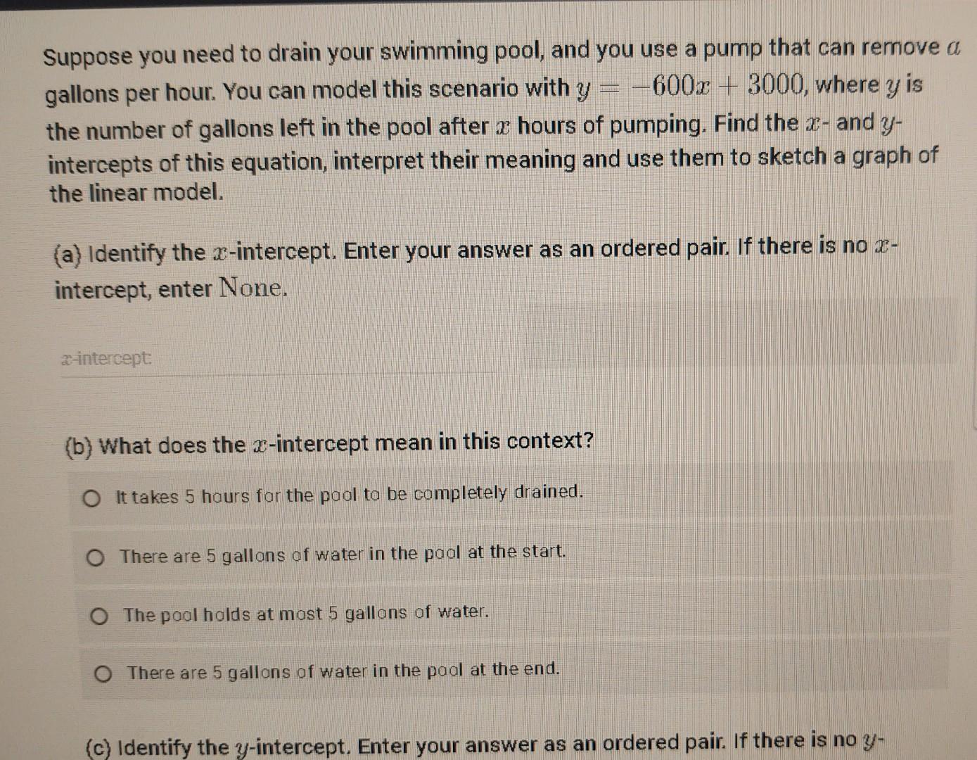 Solved Suppose you need to drain your swimming pool, and you | Chegg.com