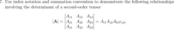 Solved Use Index Notation And Summation Convention To