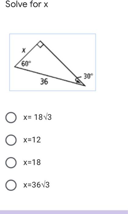 Solved Special Right Triangle 30-60-90 and 45-45-90 Solve | Chegg.com
