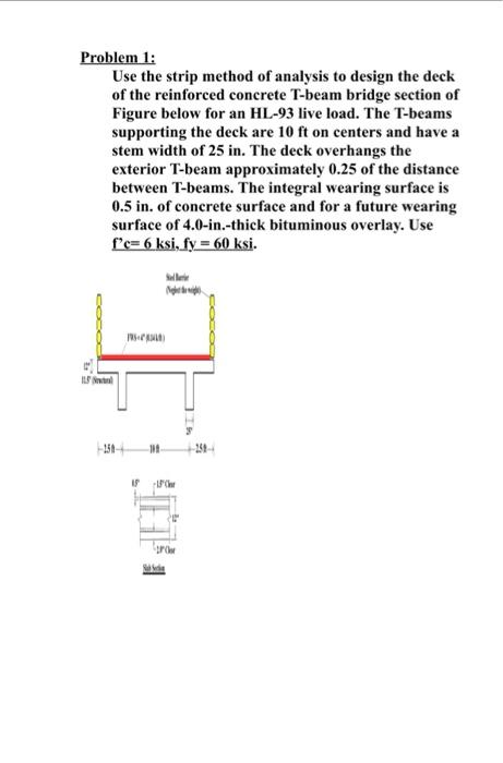 Solved Problem 1: Use the strip method of analysis to design | Chegg.com