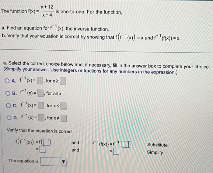 Solved a. Select the correct choice below and, if necessary, | Chegg.com