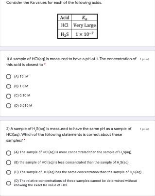 Solved Consider the Ka values for each of the following | Chegg.com