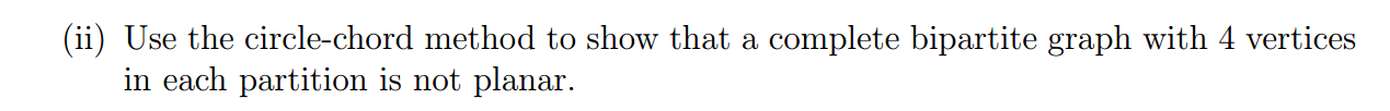 Solved (ii) ﻿Use the circle-chord method to show that a | Chegg.com