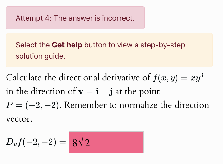 Solved Attempt 4: The answer is incorrect.Select the Get | Chegg.com
