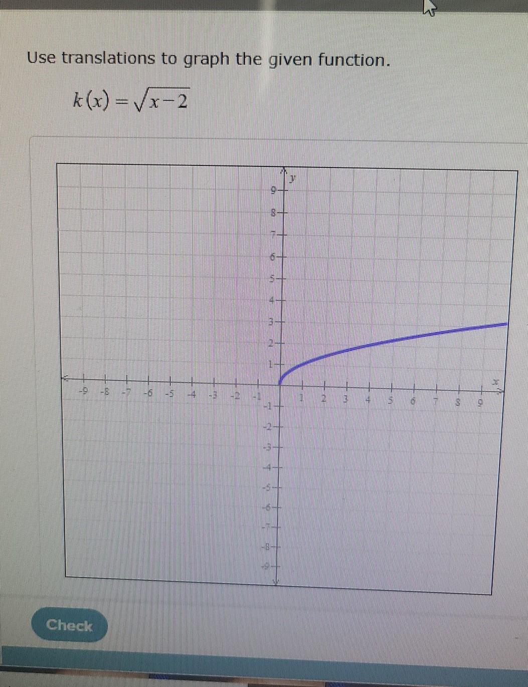 Solved Use translations to graph the given function. k(x) = | Chegg.com