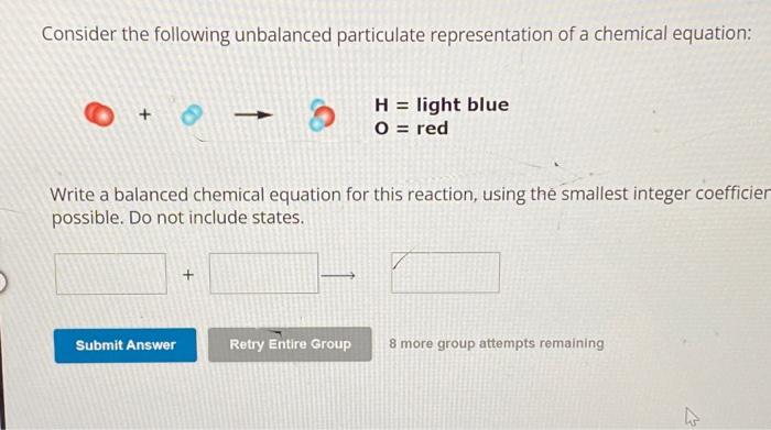 Solved Consider the following unbalanced particulate | Chegg.com