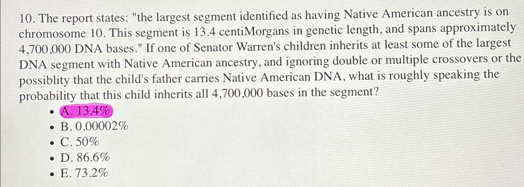 Solved The report states: "the largest segment identified as | Chegg.com