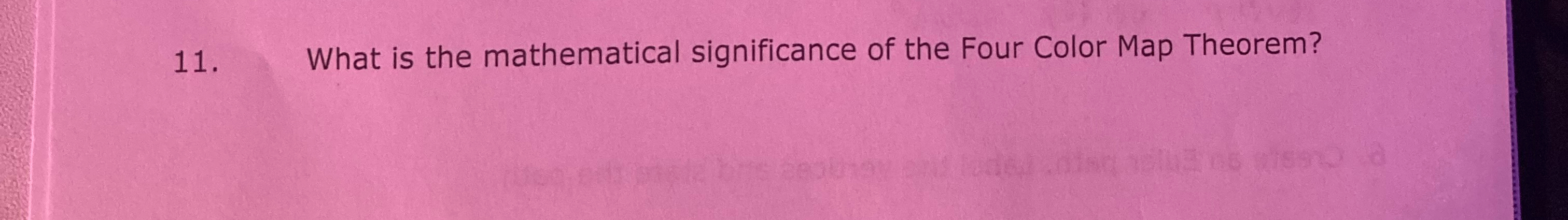 Solved What is the mathematical significance of the Four | Chegg.com