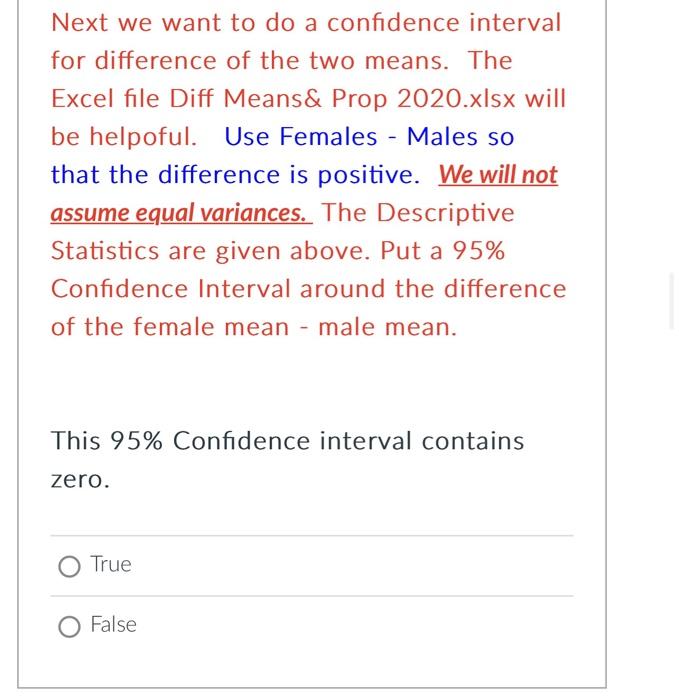 Solved Two Sample Mean Problem. This problem focuses on a | Chegg.com