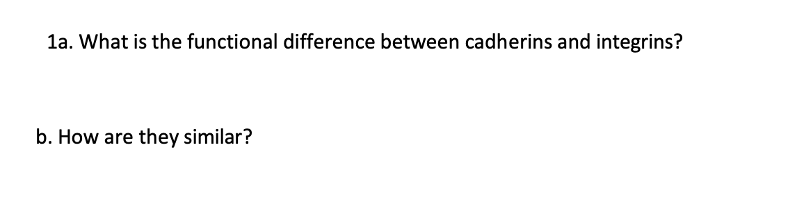 Solved 1a. ﻿What is the functional difference between | Chegg.com