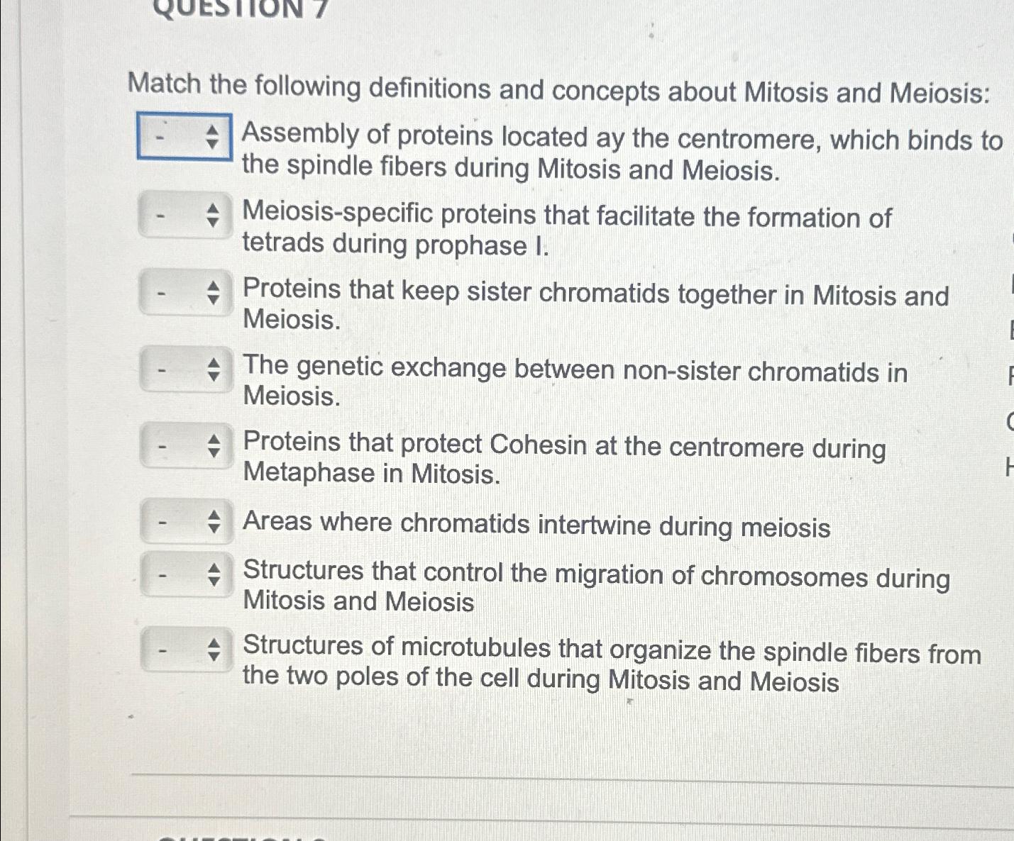 Solved Match the following definitions and concepts about | Chegg.com