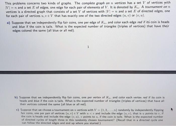Solved This problem concerns two types of graphs. The | Chegg.com
