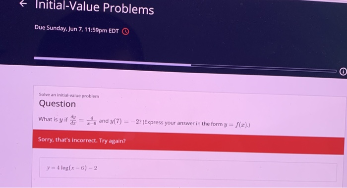 Solved { Initial Value Problems Due Sunday Jun 7 11 59pm