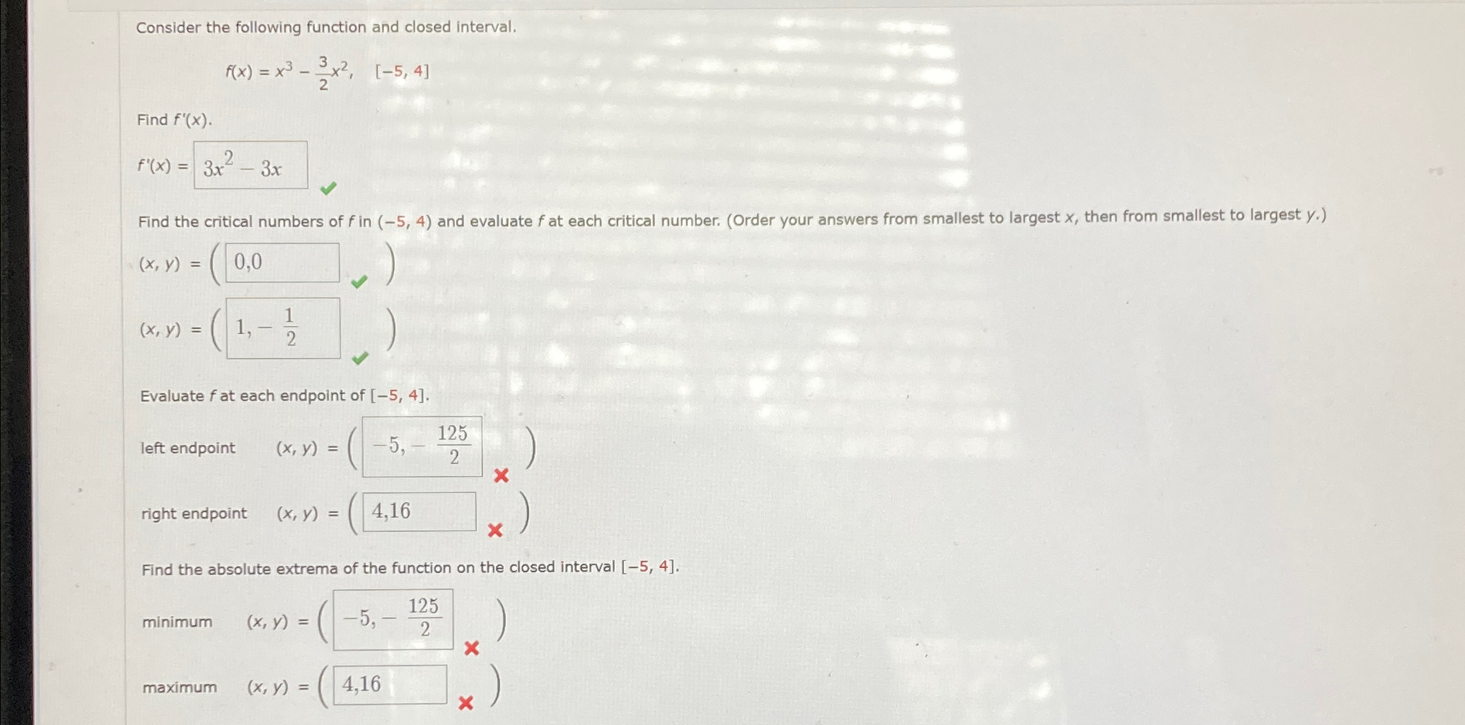 Solved Consider the following function and closed | Chegg.com