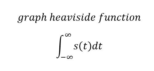 Solved graph heaviside function ∫−∞∞s(t)dt | Chegg.com