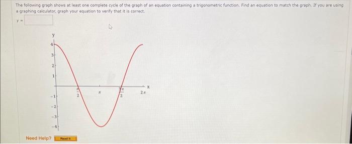 Solved The following graph shows at least one complete cycle | Chegg.com